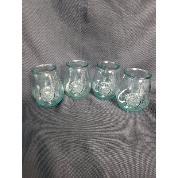 Authentic 100 Recycled Glass Dining Authentic 0 Recycled Glass Stemless Goblet Wine Glasses